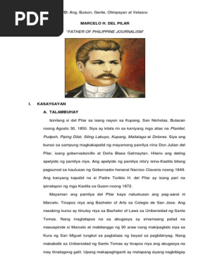 Marcelo H Del Pilar Talambuhay