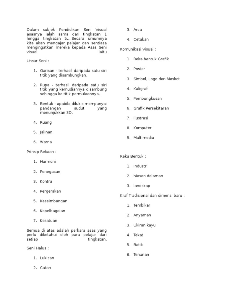 Nota Ringkas PSV Tingkatan 5 PDF | PDF