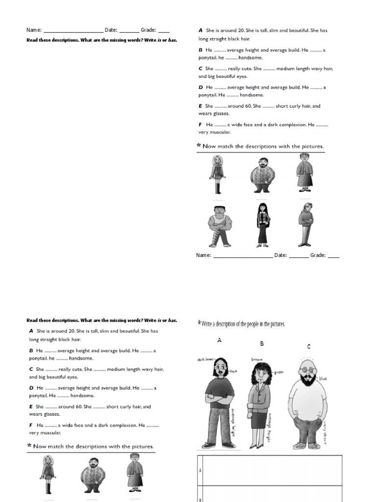 Quiz Physical Appearance | PDF