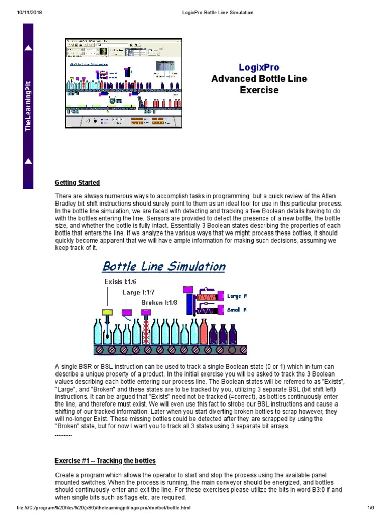 PLC Bottle Line Programming Guide | PDF | Programmable Logic Controller ...