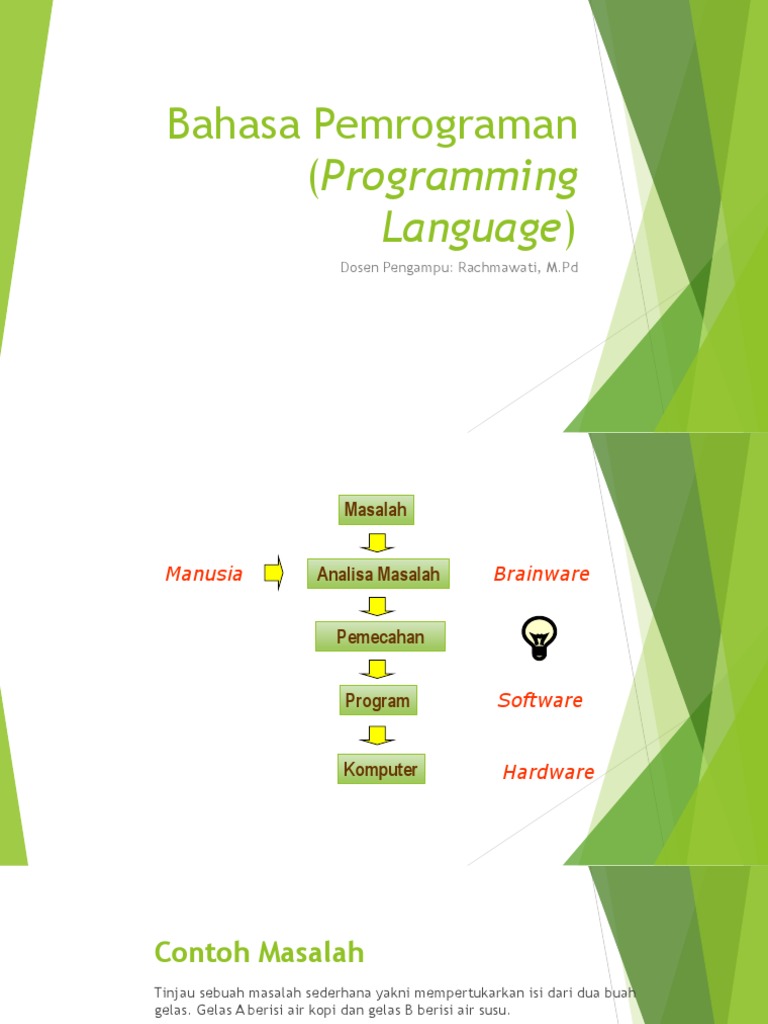 P1-Bahasa Pemrograman | PDF