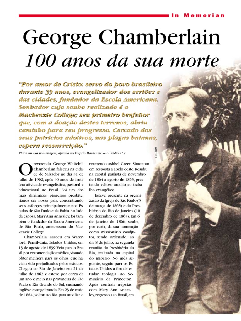George Chamberlain | PDF | São Paulo | Rio de Janeiro
