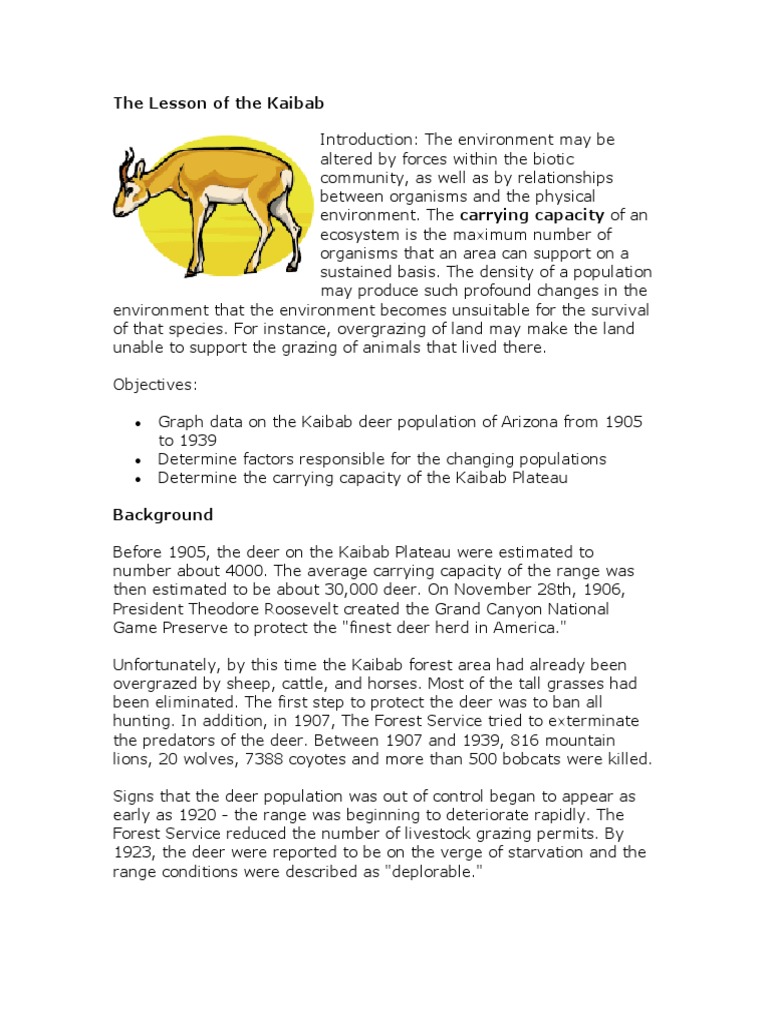 The Lesson of The Kaibab | PDF | Organisms | Ecology