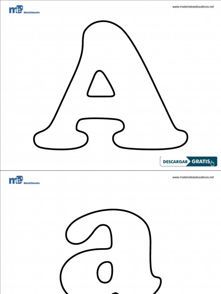 Letras Del Alfabeto Mayúsculas Y Minúsculas Para Imprimir Gratis