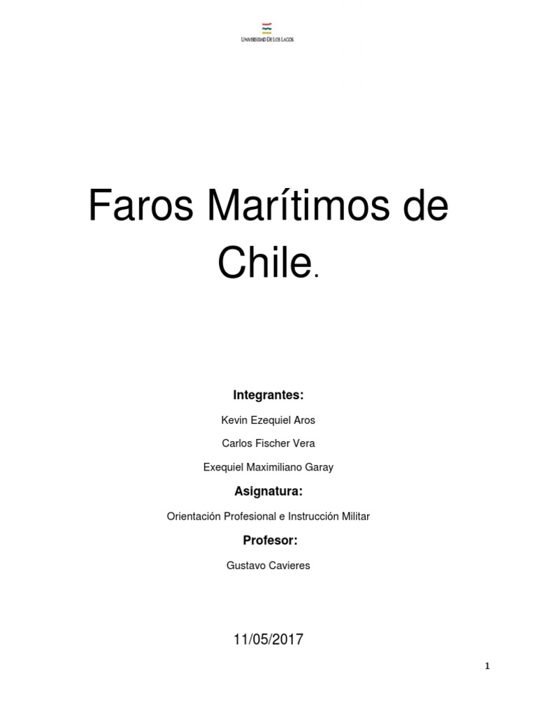 Faros Marítimos en Chile: Guía Completa | PDF | Faro | Chile