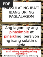 Ibat Ibang Uri NG Paglalagom | PDF