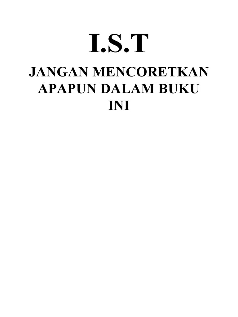 Soal IST | PDF