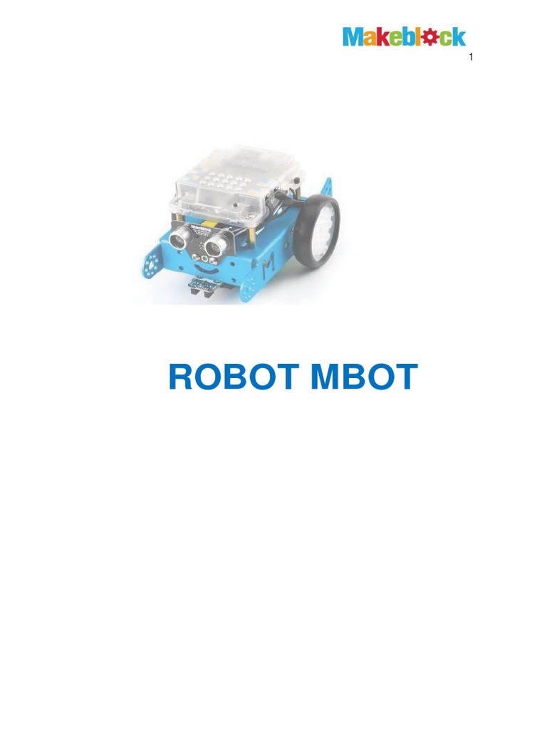 Información Robot MBOT PDF | PDF | Arduino | Aplicación movil