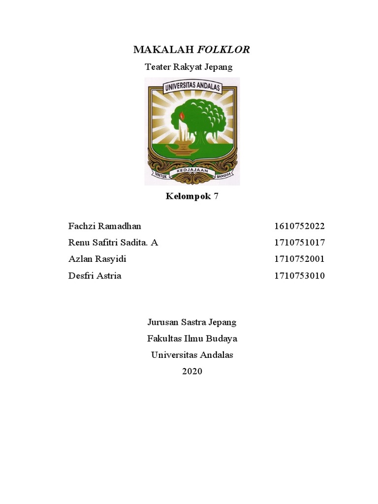 Makalah Folklor | PDF