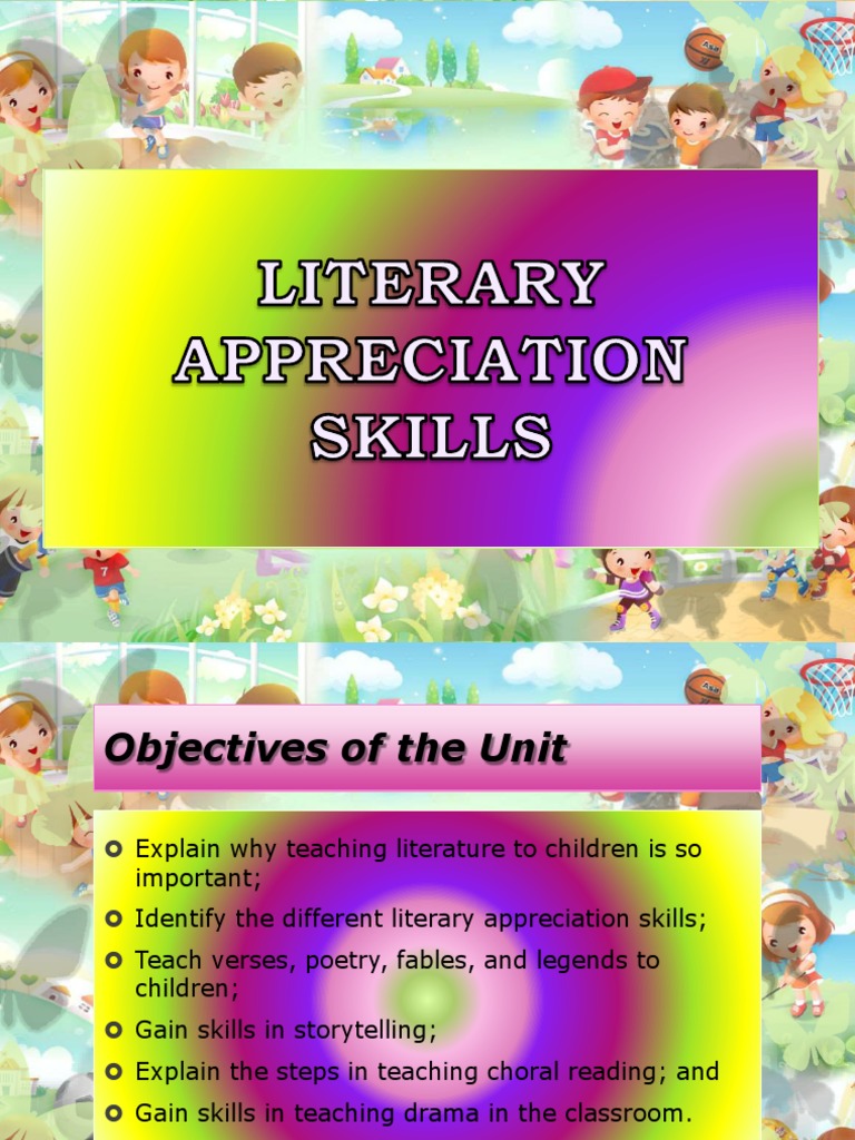 Teaching Literary Appreciation to Children | PDF | Reading ...