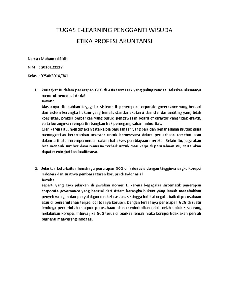 Tugas e Learning | PDF