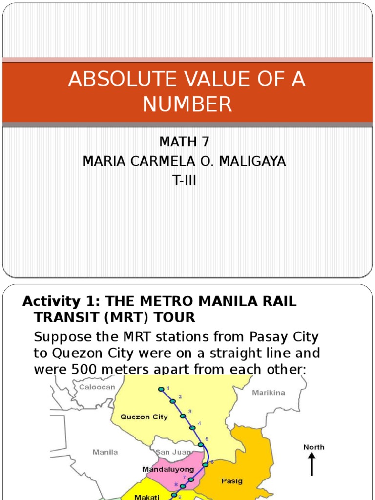 Absolute Value of A Number | PDF | Bracket | Numbers