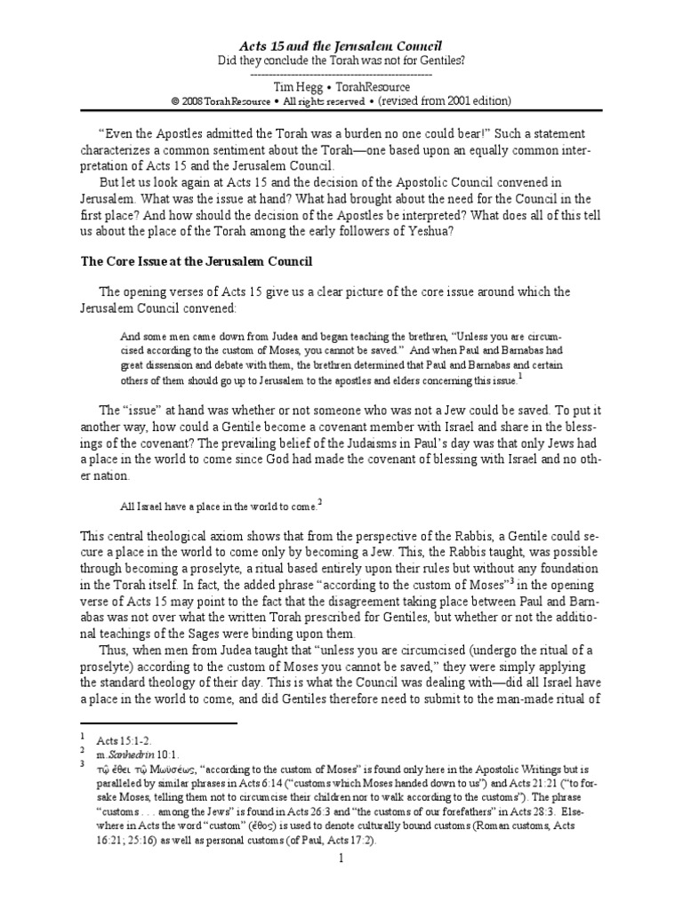 Acts 15 PDF Idolatry Acts Of The Apostles
