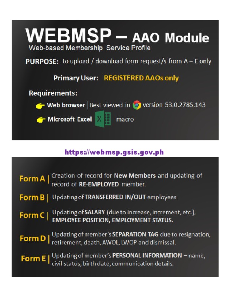 Webmsp Procedure 1 | PDF