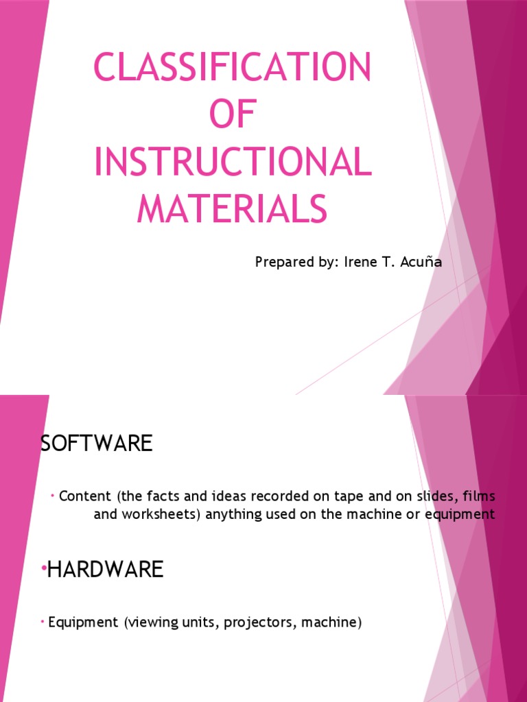 Classification of Instructional Media | PDF | Art