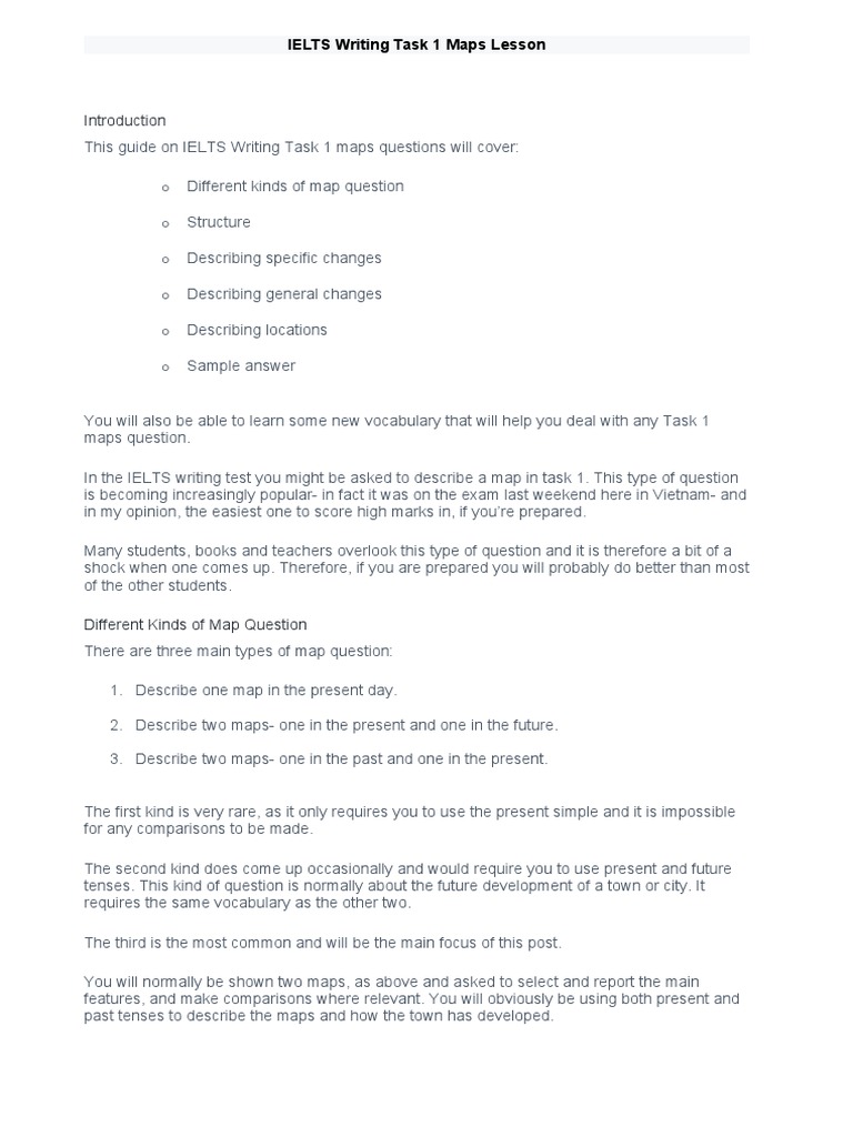 How To Answer Map | PDF | Question | Road