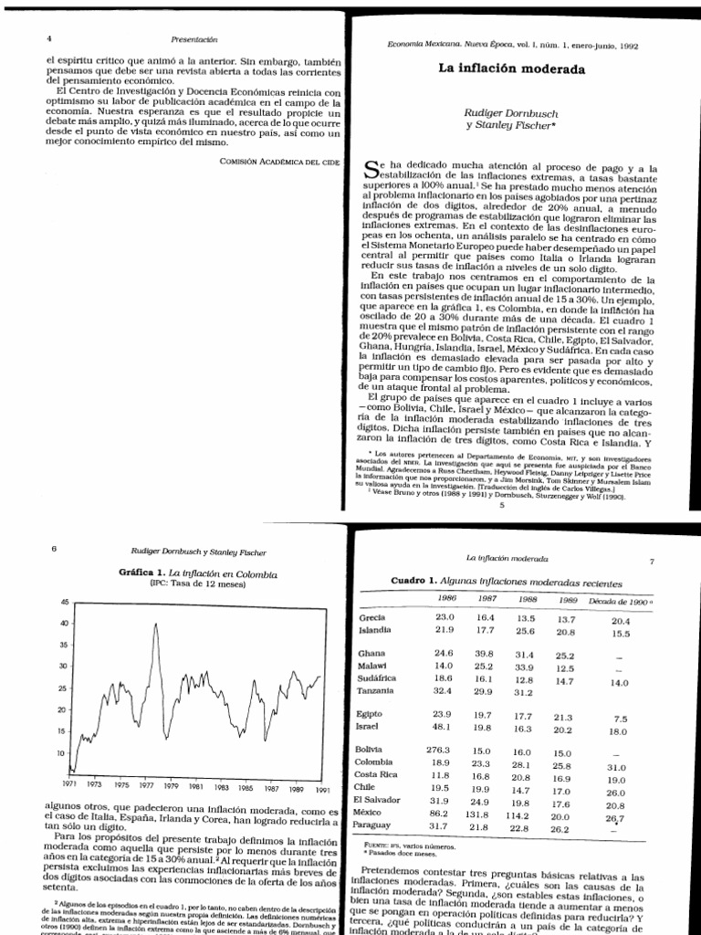 Causas y Soluciones de la Inflación Moderada | PDF | Inflación ...