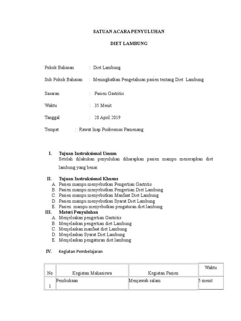 Sap Diet | PDF