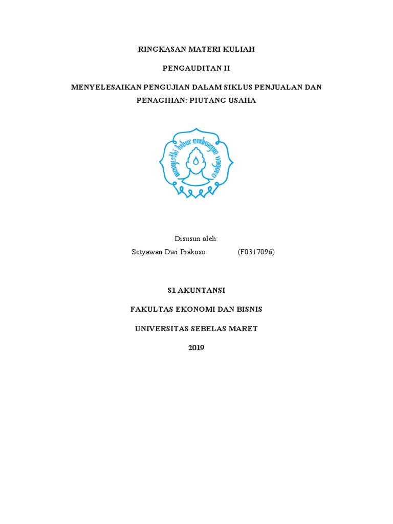 RMK Audit Ii Bab 16 | PDF