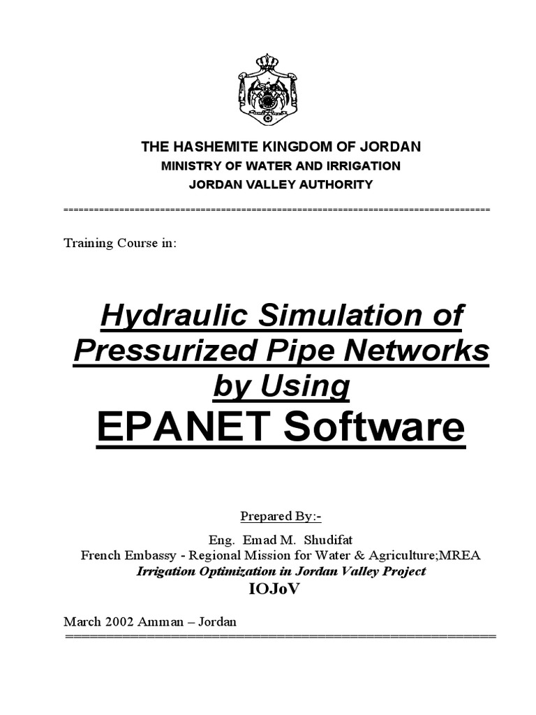 Epanet Training | PDF | Computing | Computing And Information Technology