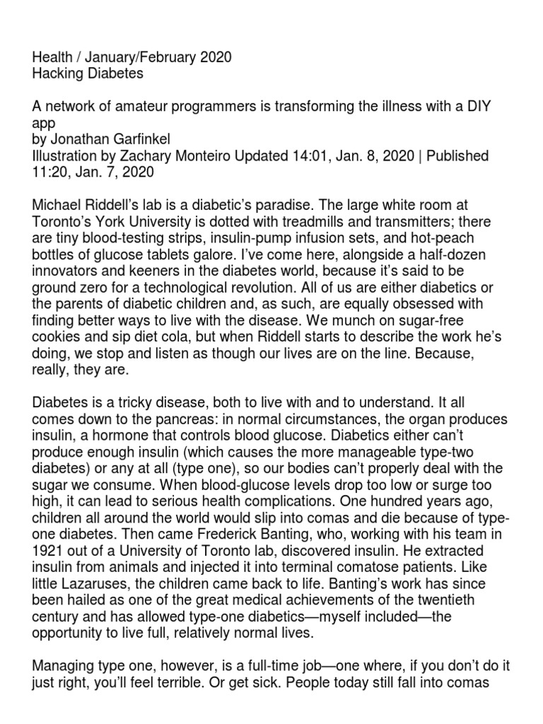 Hack Diabetes | PDF | Diabetes | Insulin