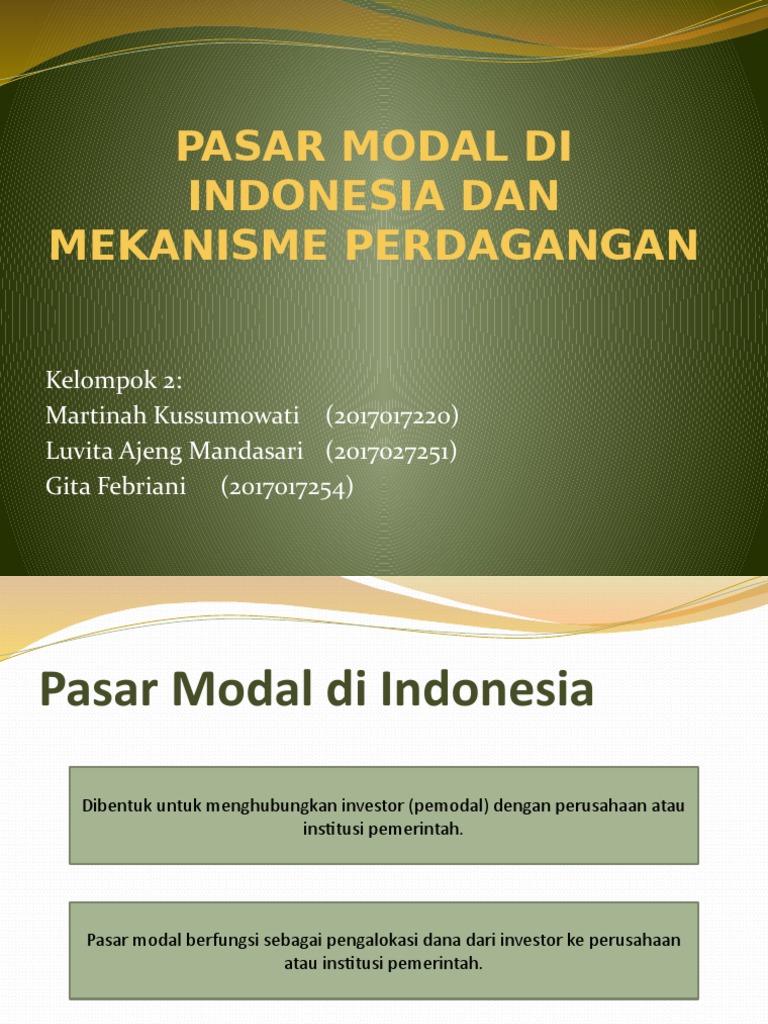 Teori Pasar Modal | PDF