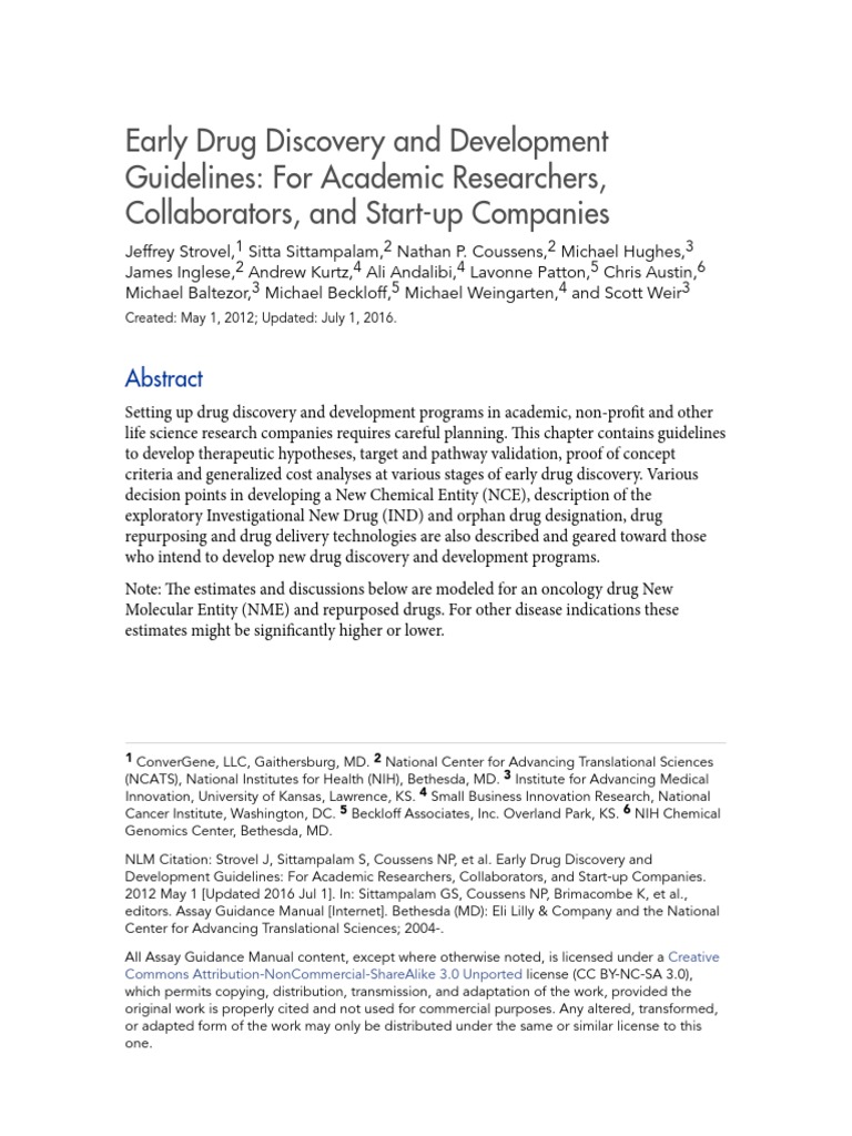 Decision Points in NCE Development PDF | PDF | Drug Development | High ...