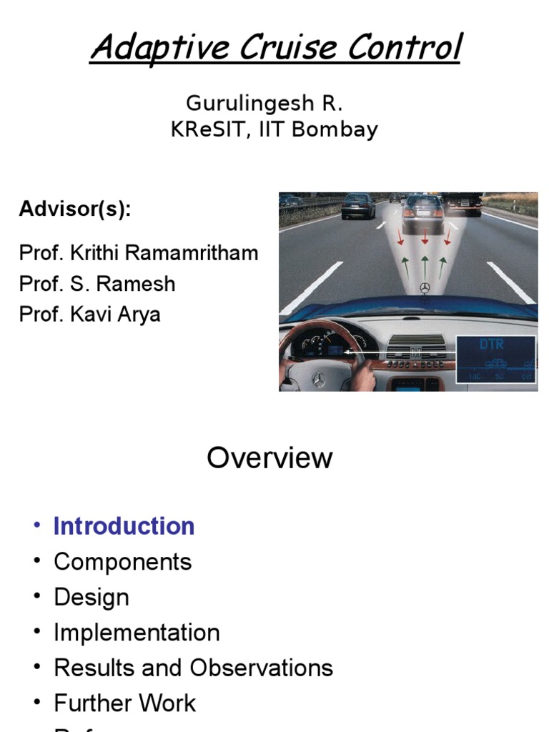 Adaptive Cruise Control | PDF | Mechanical Engineering | Electrical ...