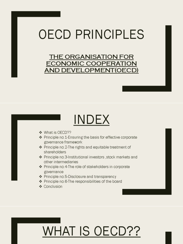 Oecd PDF | PDF | Corporate Governance | Board Of Directors