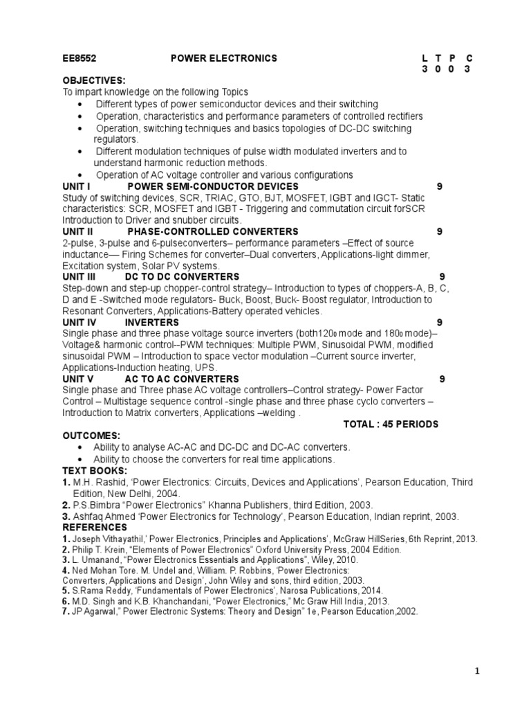 Power Electronics - QB - Final - PEC | PDF | Rectifier | Bipolar ...