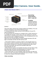 Sq11 Full HD 1080p Mini DV Camera Manual - 025 | PDF | Electronic ...