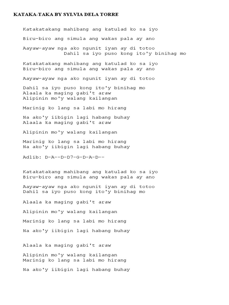 Kataka Taka Lyrics | PDF