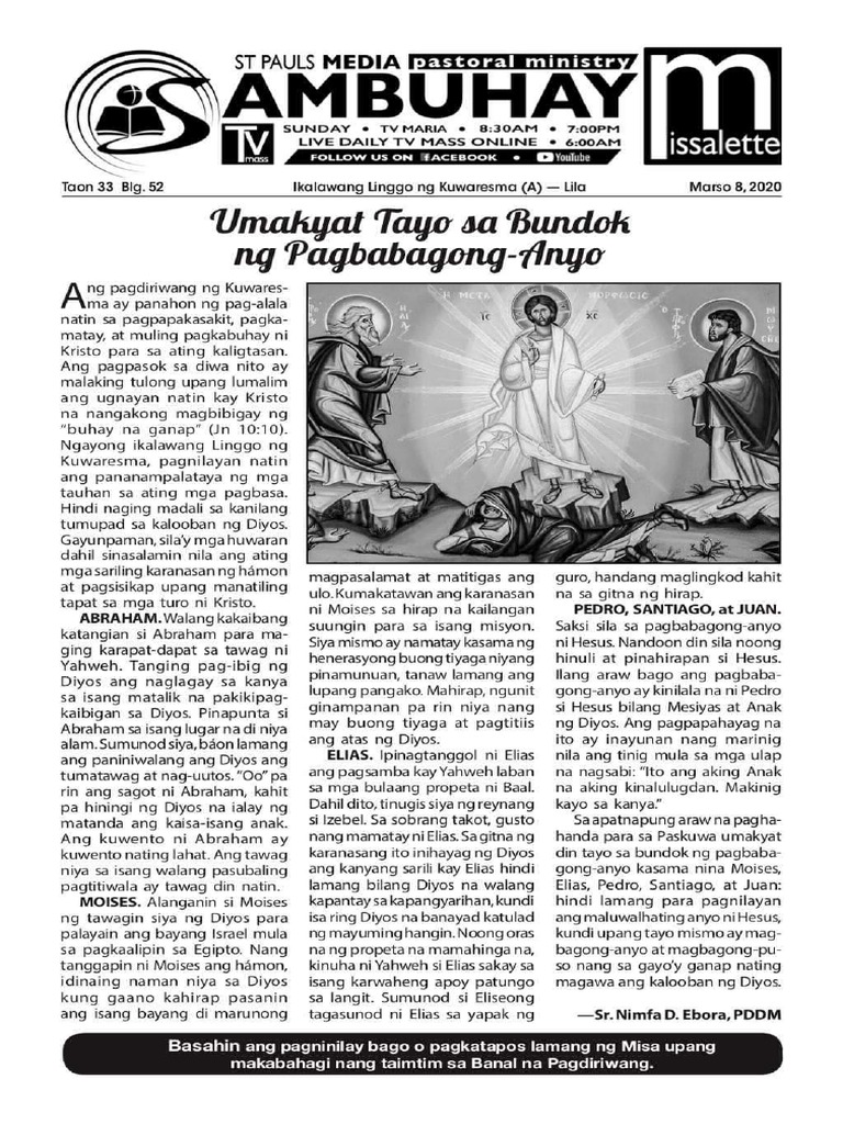 Sambuhay 03082020 | PDF
