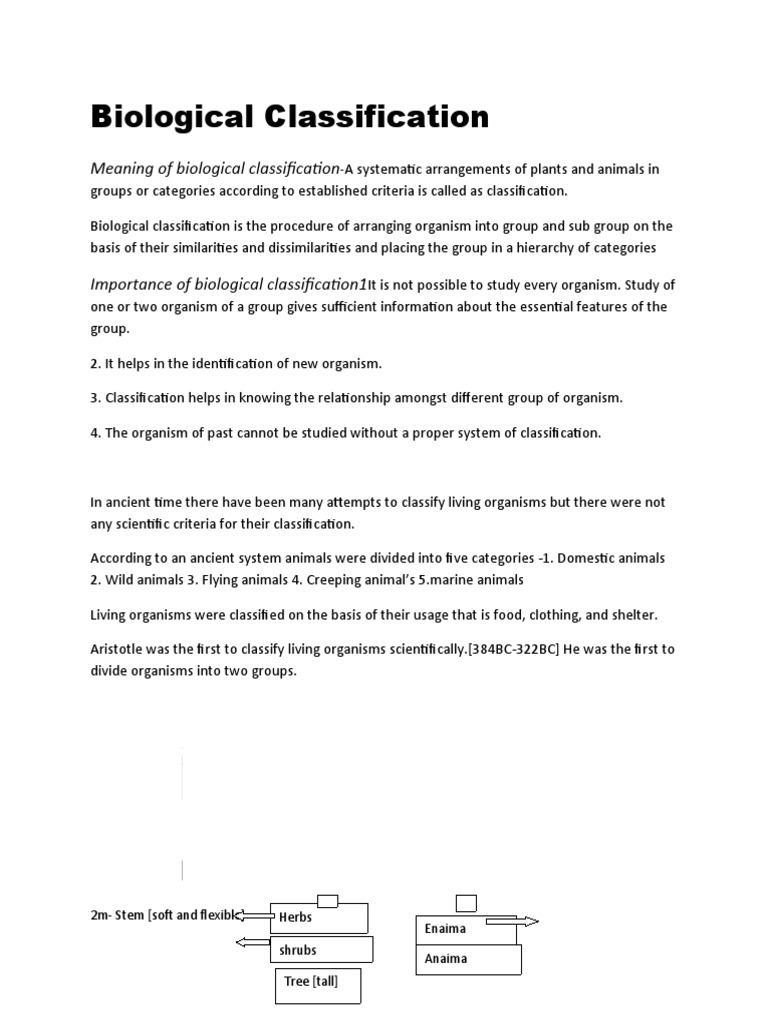 Biological Classification | PDF | Cell (Biology) | Plants