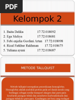 Kelompok 2 Metode Tallquist 1 | PDF