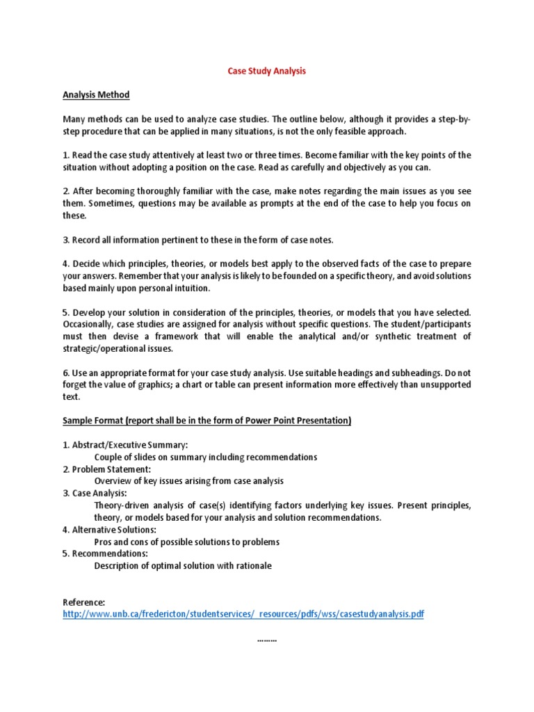 About Case Study Analysis PDF | PDF
