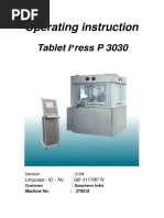 Fette Tablet Press Guide | PDF | Tablet (Pharmacy) | Mechanical Engineering