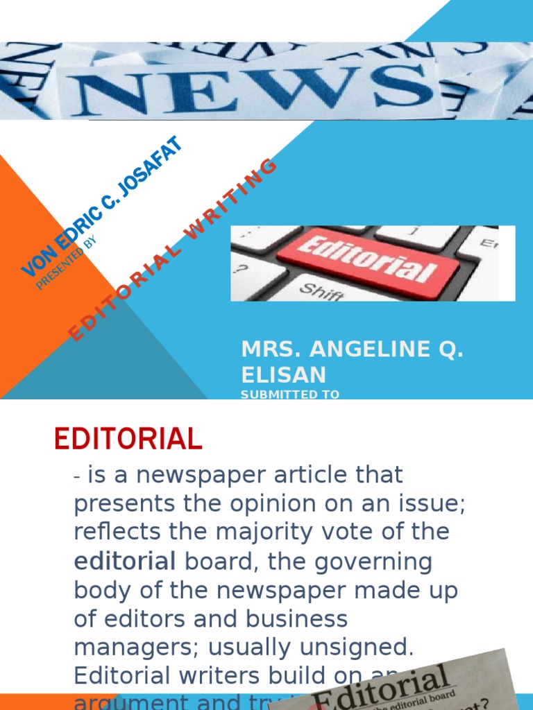 Editorial Writing | PDF | Editorial | Opinion