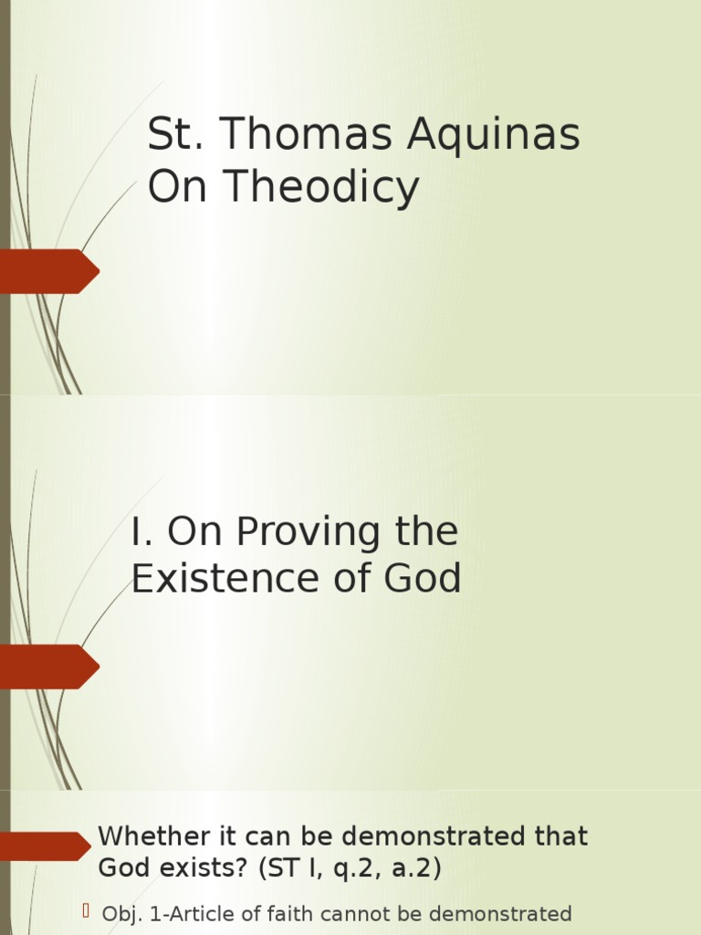 Aquinas' Five Ways to Prove God | PDF | Existence | Philosophy