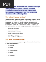 Business Letters Punctuations and Styles | PDF | Punctuation | Language ...