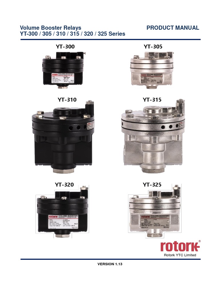 Volume Booster Relays | PDF | Valve | Relay