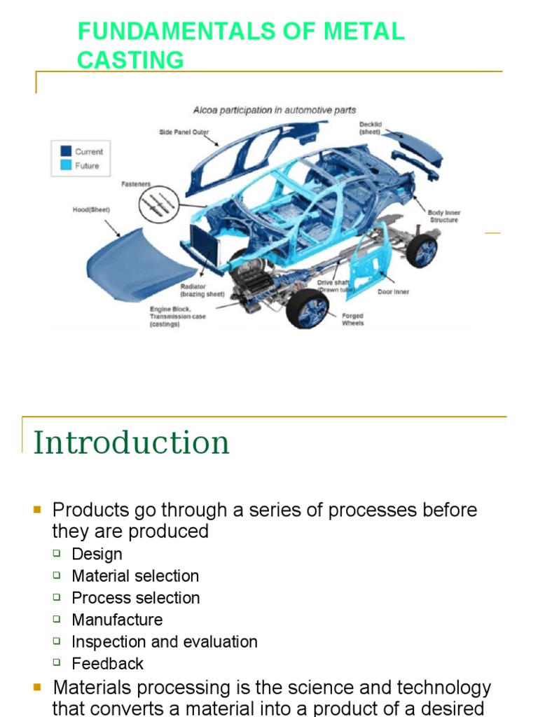 Basics of Metal Casting Processes | PDF | Casting (Metalworking ...