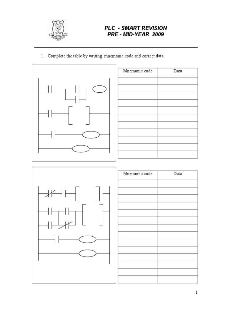 PLC - Revision | PDF | Programmable Logic Controller | Systems Theory