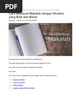10 CONTOH PAPER Kuliah Singkat dan Cara Membuatnya + PDF | PDF