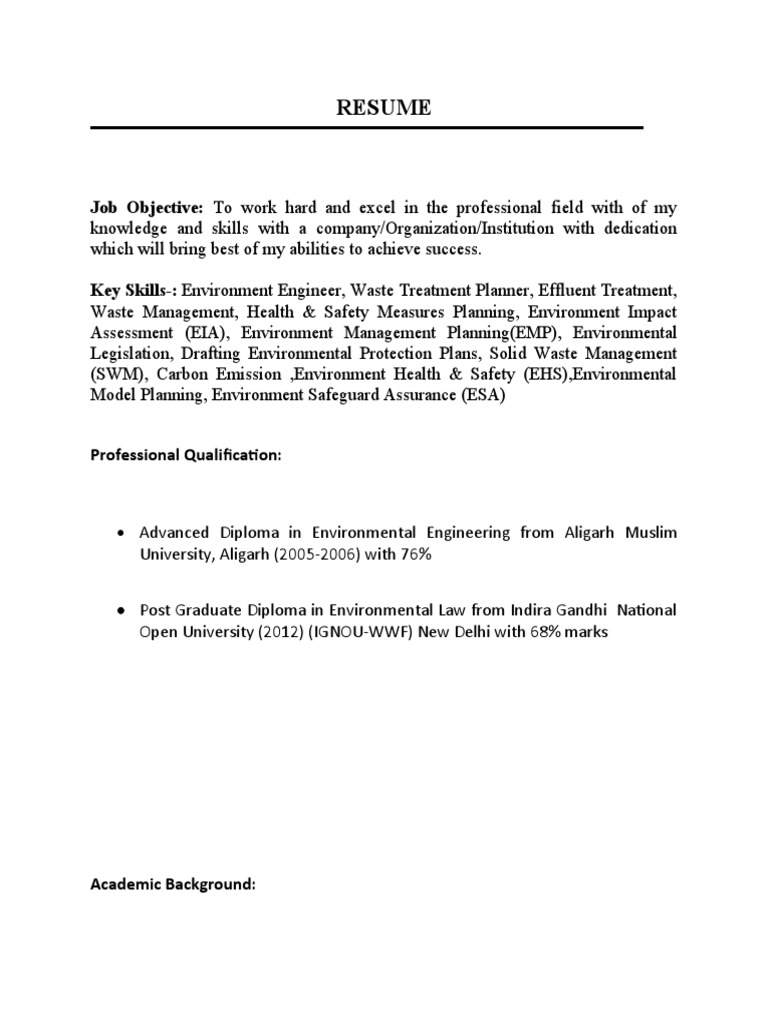 Sadaf CV | PDF | Environmental Law | Environmental Science
