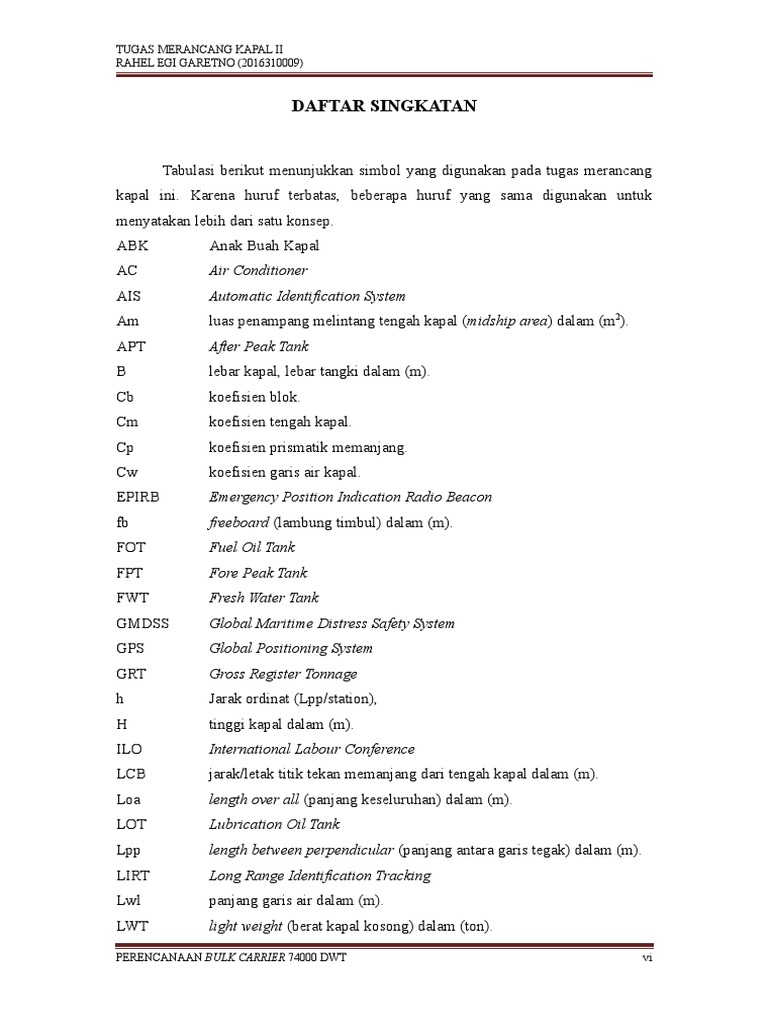 Daftar SINGKATAN | PDF
