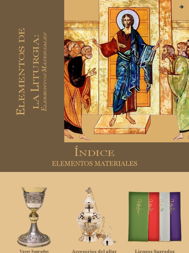 Elementos Materiales de La Liturgia | PDF | Misa (liturgia) | Adoración