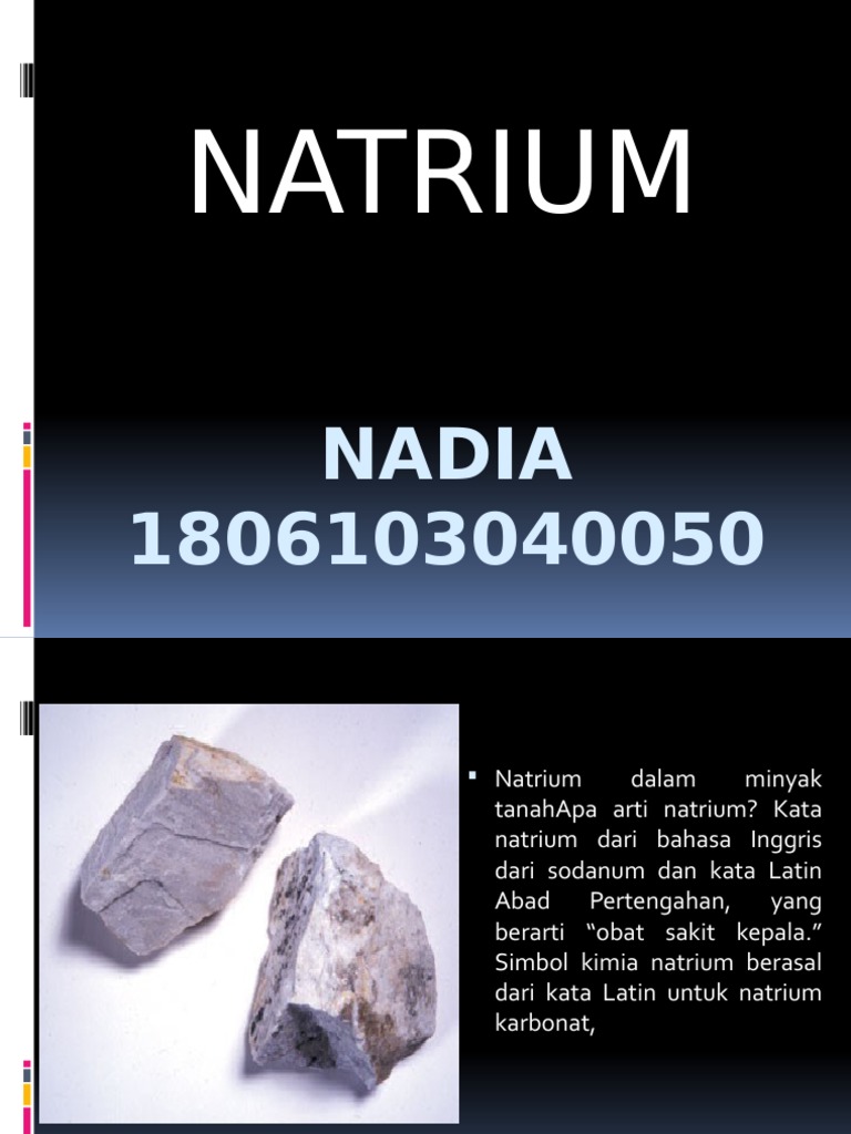 Natrium-1 | PDF