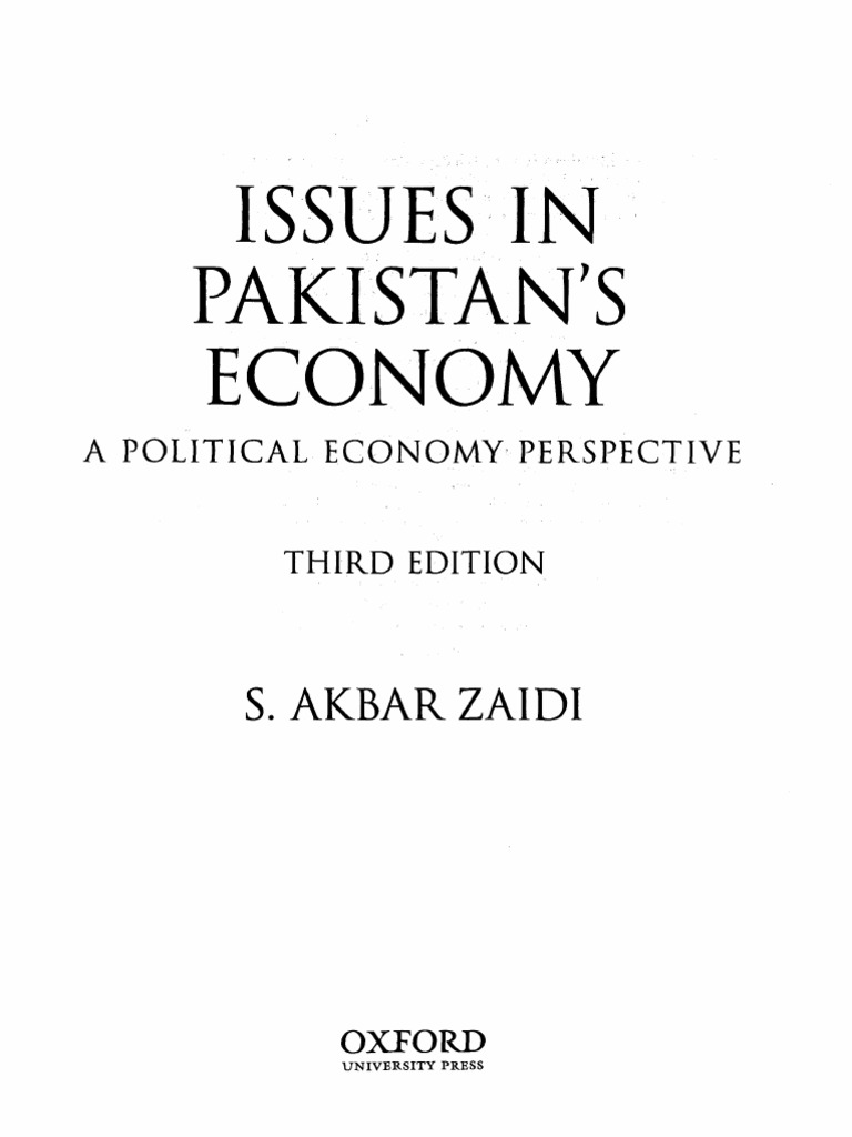 Issues in Pakistan's Economy | PDF | Structural Adjustment | Government ...