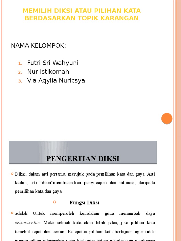 Diksi | PDF